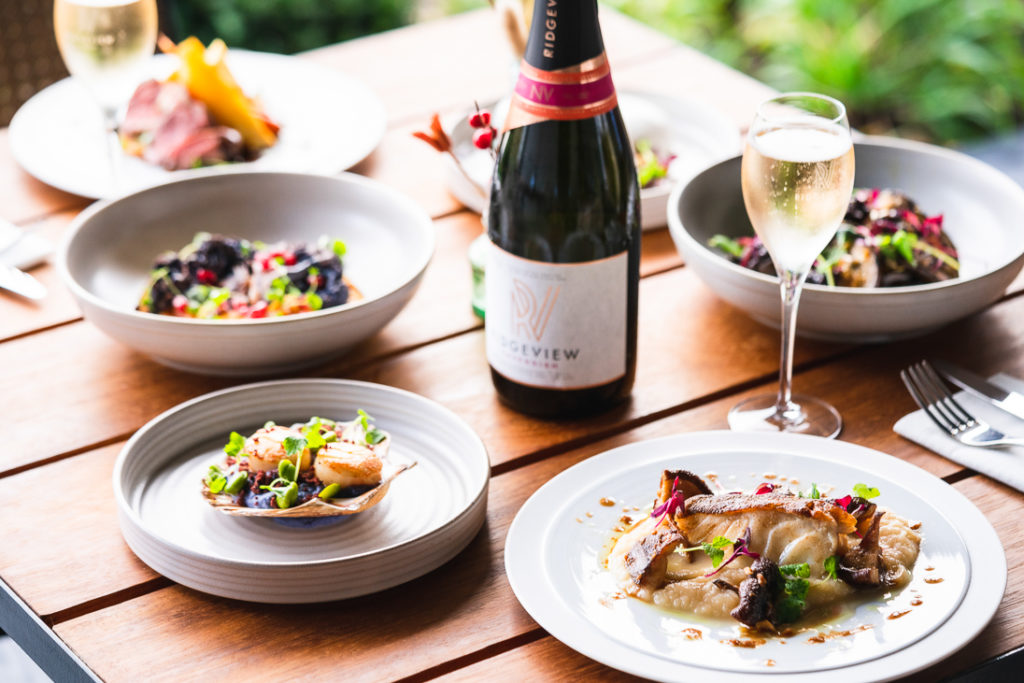 The Rows & Vine Restaurant - Ridgeview - English Sparkling Wine from ...